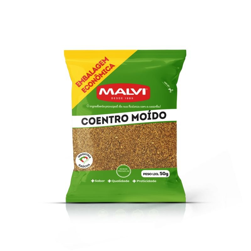 MALVI BRASIL - COENTRO MOÍDO MALVI 50G (EMBALAGEM ECONÔMICA)