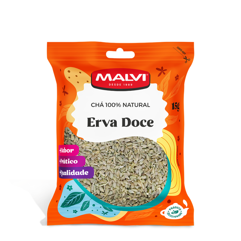 MALVI BRASIL - ERVA DOCE 15G (SACHÊ)