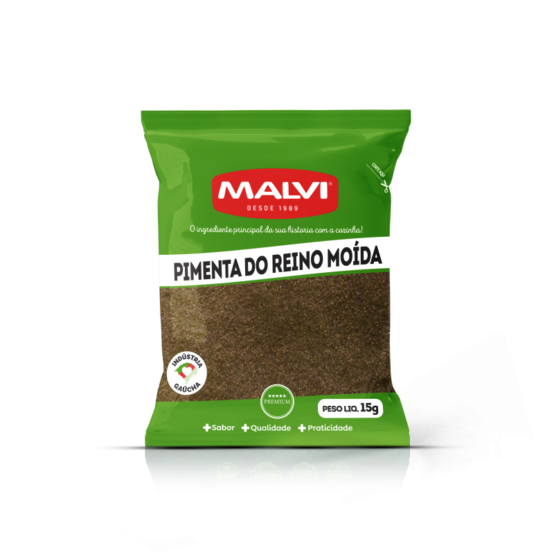 MALVI BRASIL - PIMENTA DO REINO PRETA MOÍDA 15G (SACHÊ)